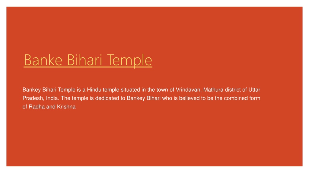 PPT - Banke Bihari meaning PowerPoint Presentation, free download - ID ...