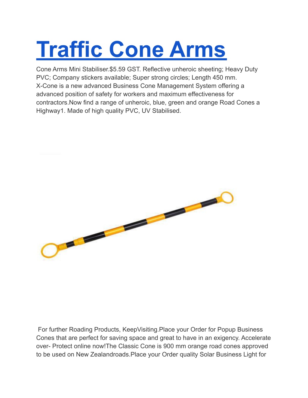 PPT - Traffic Cone Arms _ Health _ Safety Hazards _ PowerPoint ...