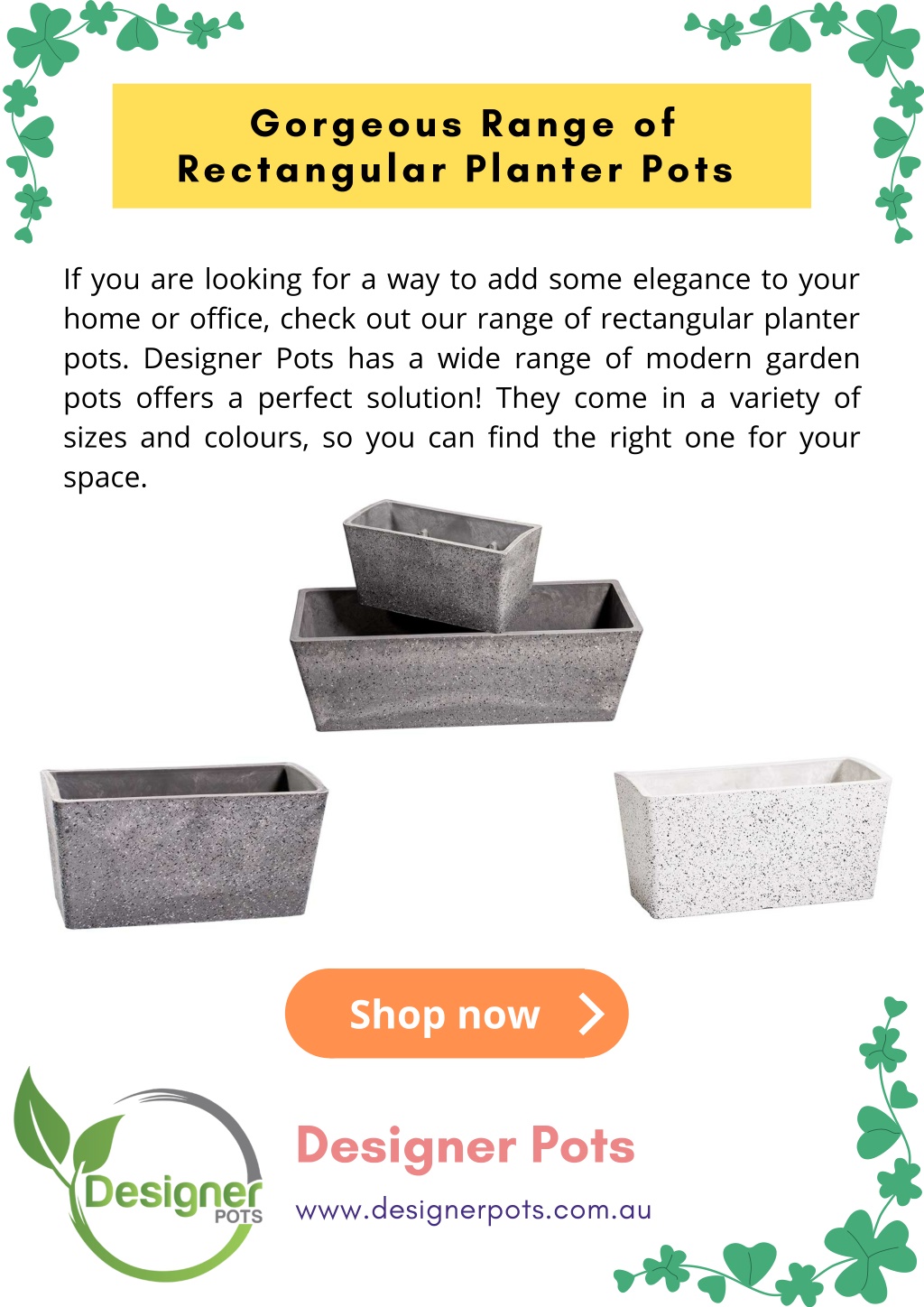 PPT - Gorgeous Range of Rectangular Planter Pots PowerPoint ...