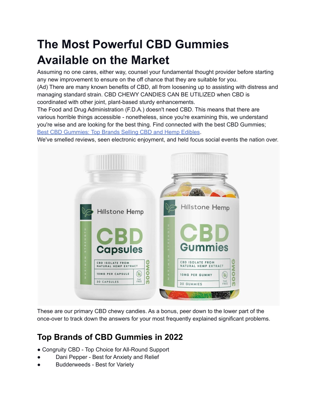 PPT - The Most Powerful CBD Gummies Available on the Market PowerPoint ...