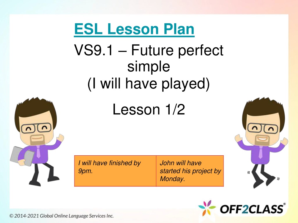 PPT - How To Teach The Future Perfect Simple: ESL Lesson Plan ...