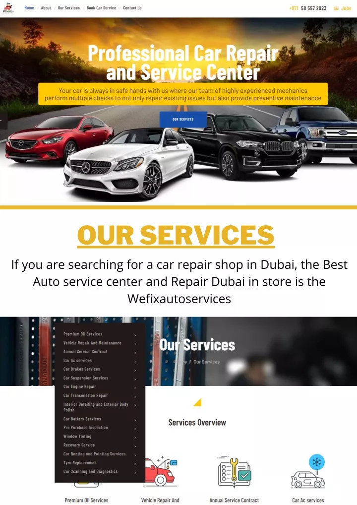 PPT - Auto service center and Repair UAE Car Repair UAE PowerPoint ...