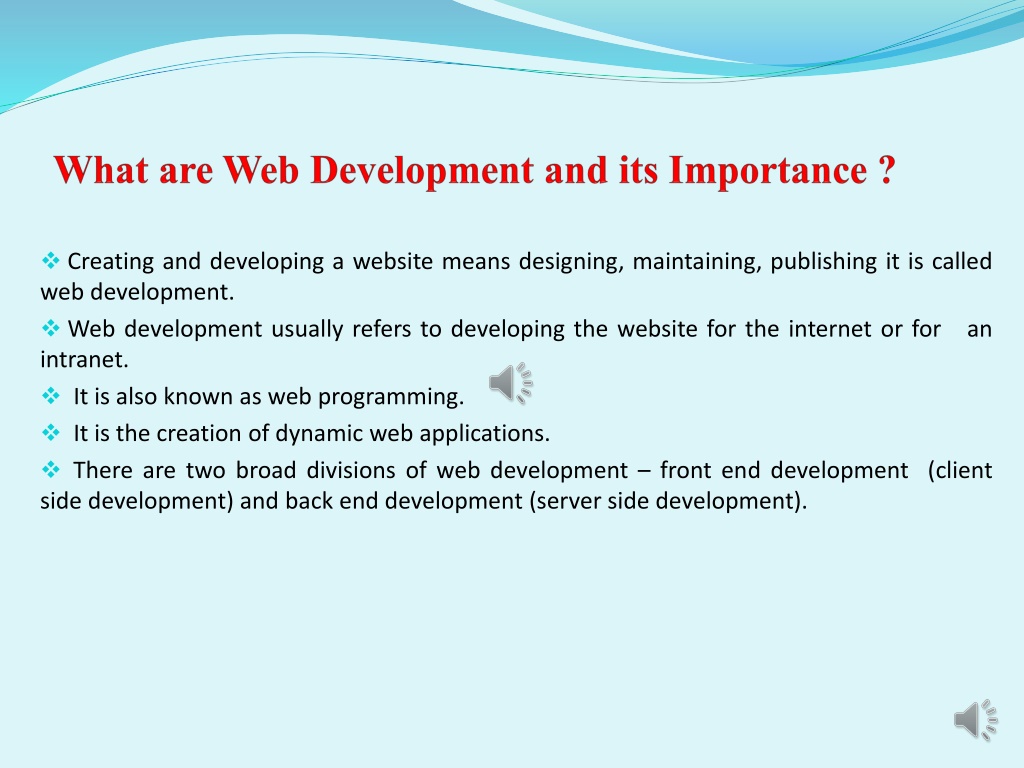 PPT - What are Web Development and its Importance - Capacious ...