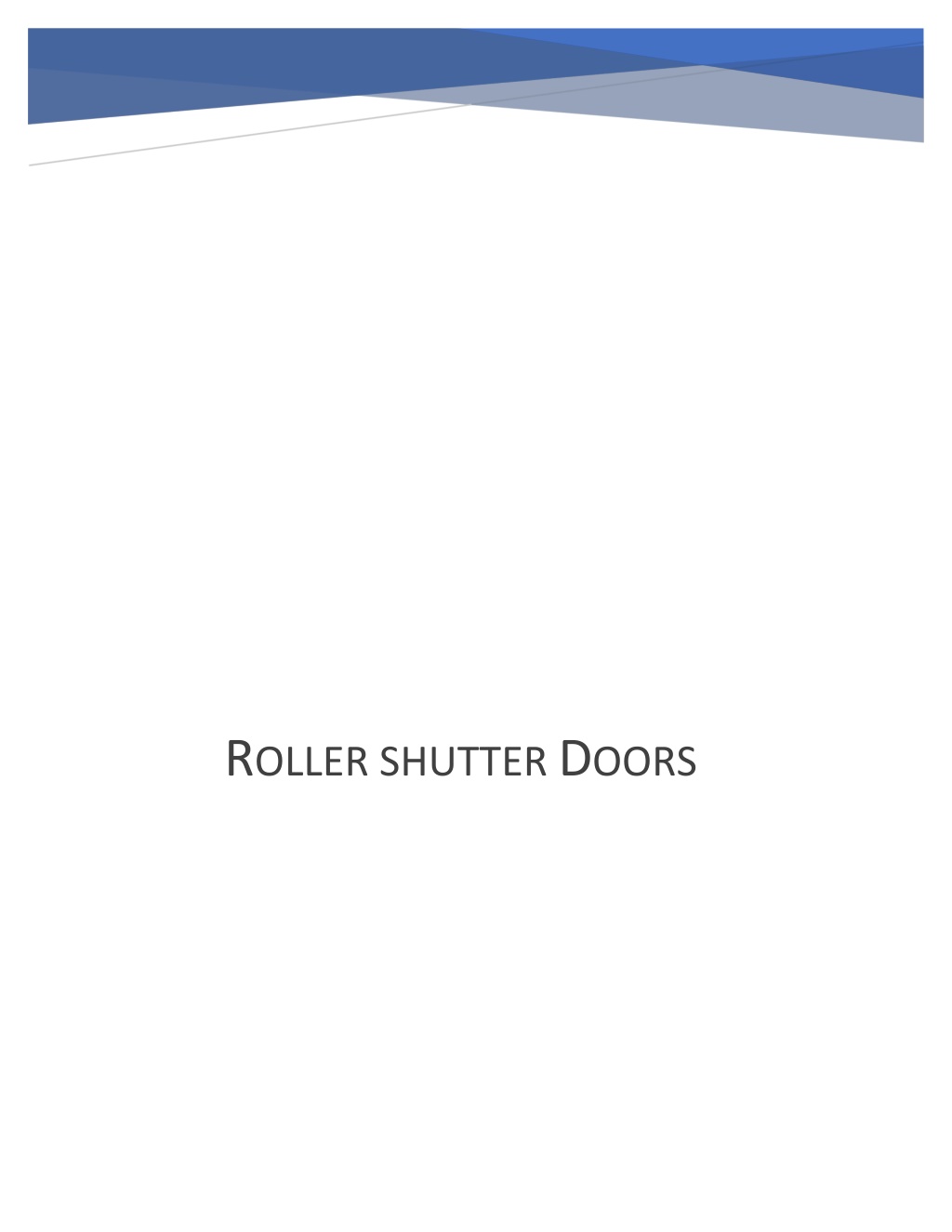 PPT - Roller Shutter Garage Doors PowerPoint Presentation, free ...