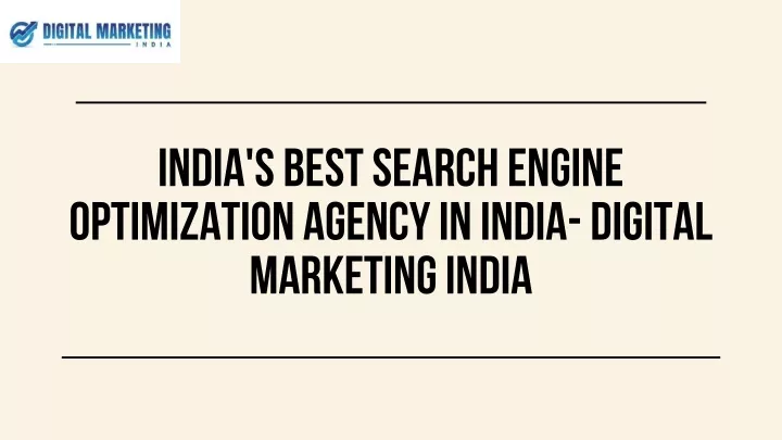 PPT - Digital Marketing India- A Leading Search Engine Optimization ...