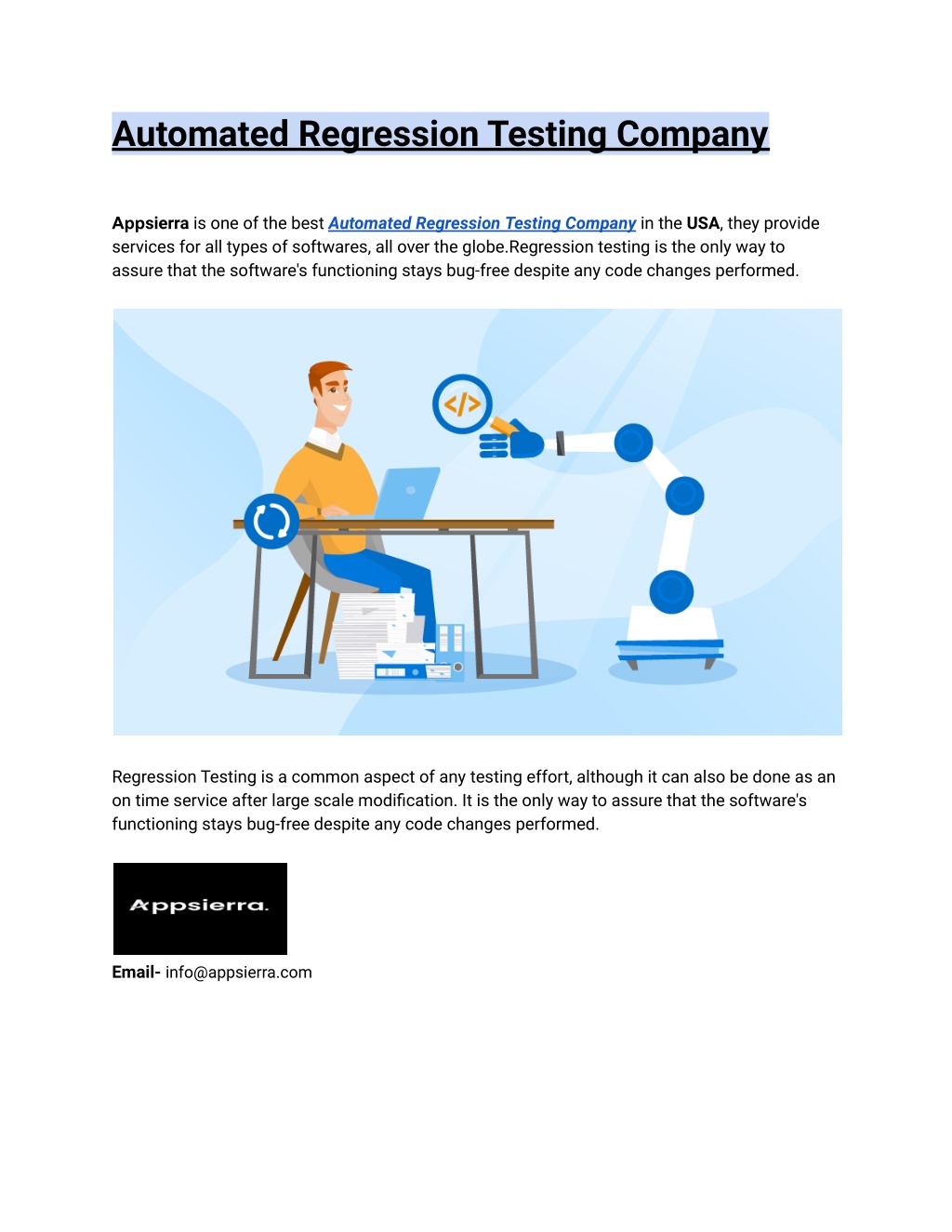 PPT - Automated Regression Testing Company PowerPoint Presentation ...