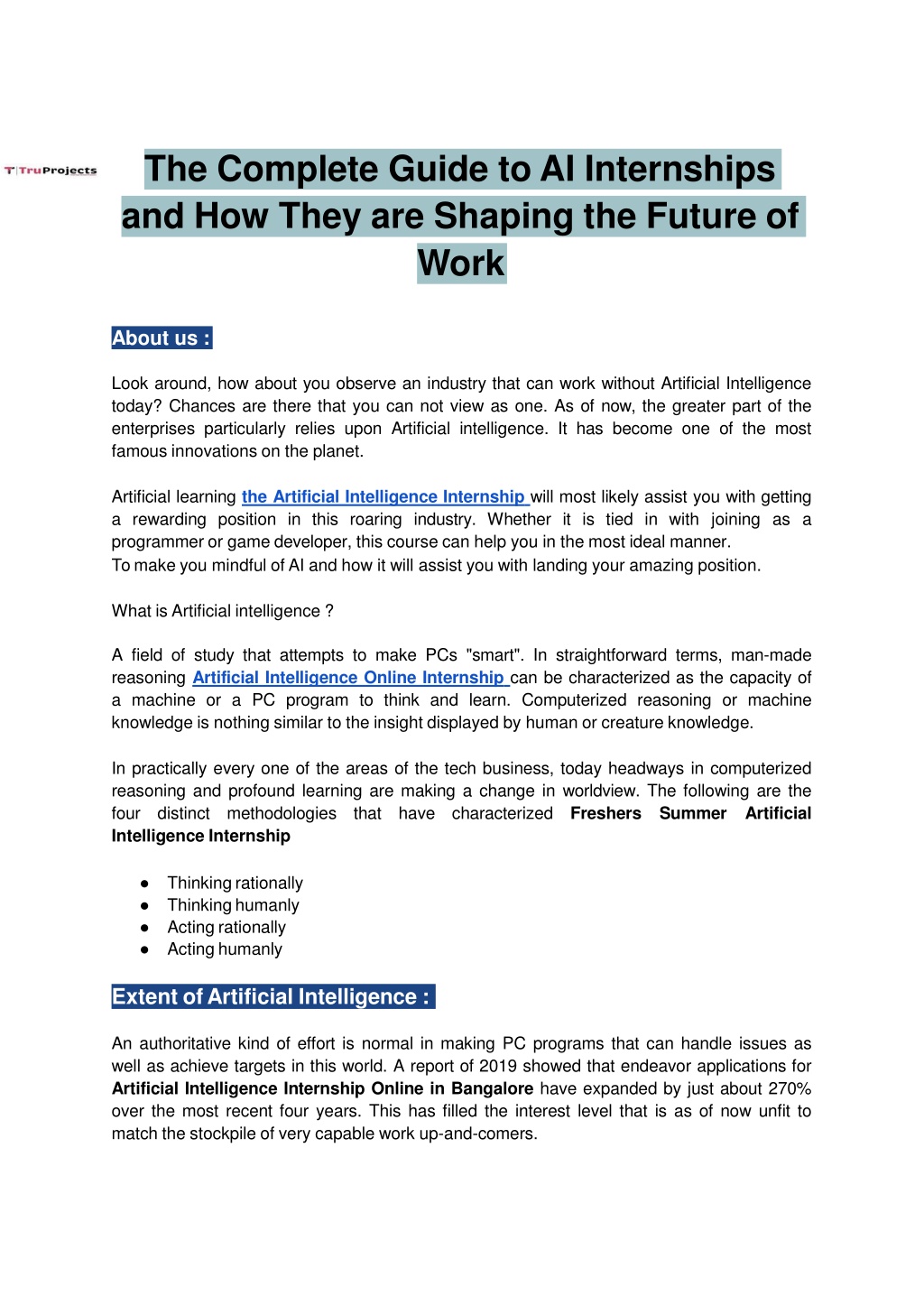 PPT - The Complete Guide to AI Internships and How They are Shaping the ...