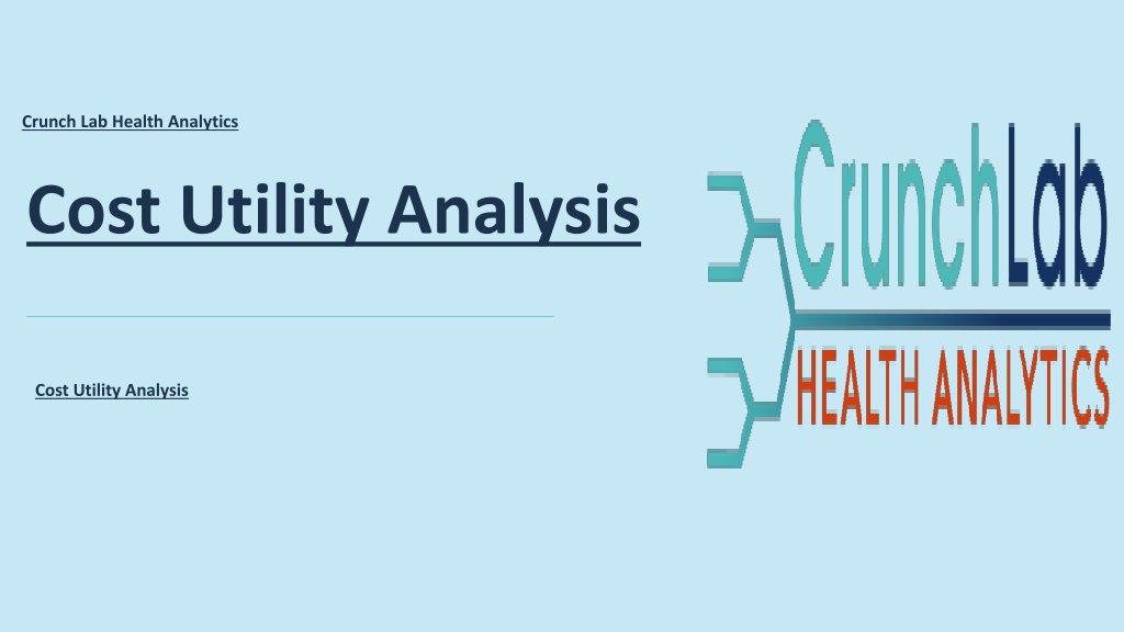 PPT - Cost Utility Analysis PowerPoint Presentation, free download - ID ...