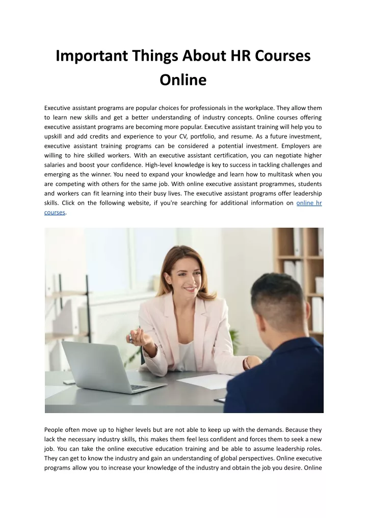 PPT - Important Things About HR Courses Online PowerPoint Presentation ...