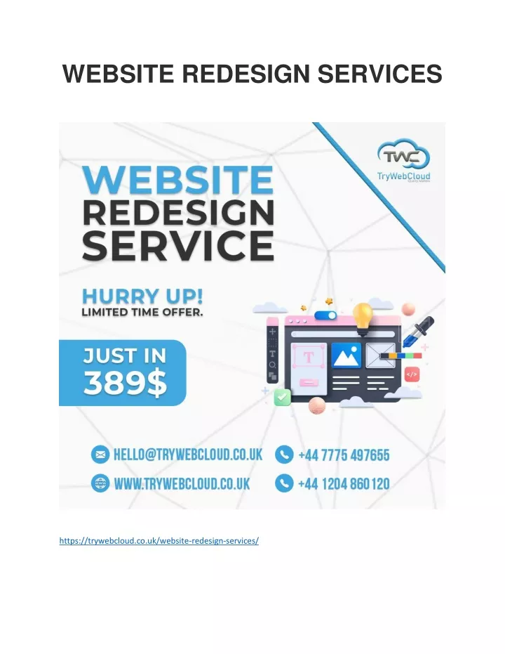 PPT - WEBSITE REDESIGN SERVICES PowerPoint Presentation, free download ...