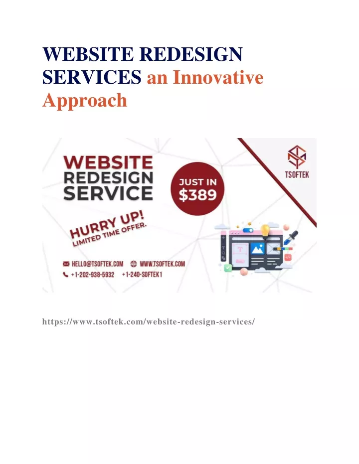 PPT - WEBSITE REDESIGN SERVICES tsoftek PowerPoint Presentation, free download - ID:11325356