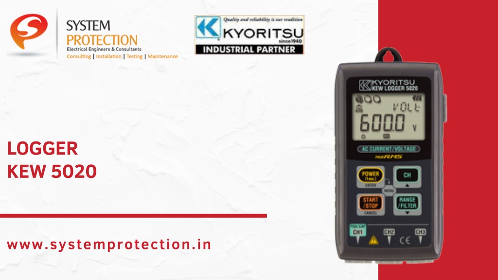 PPT - LOGGER KEW 5020 | KYORITSU | System Protection PowerPoint ...