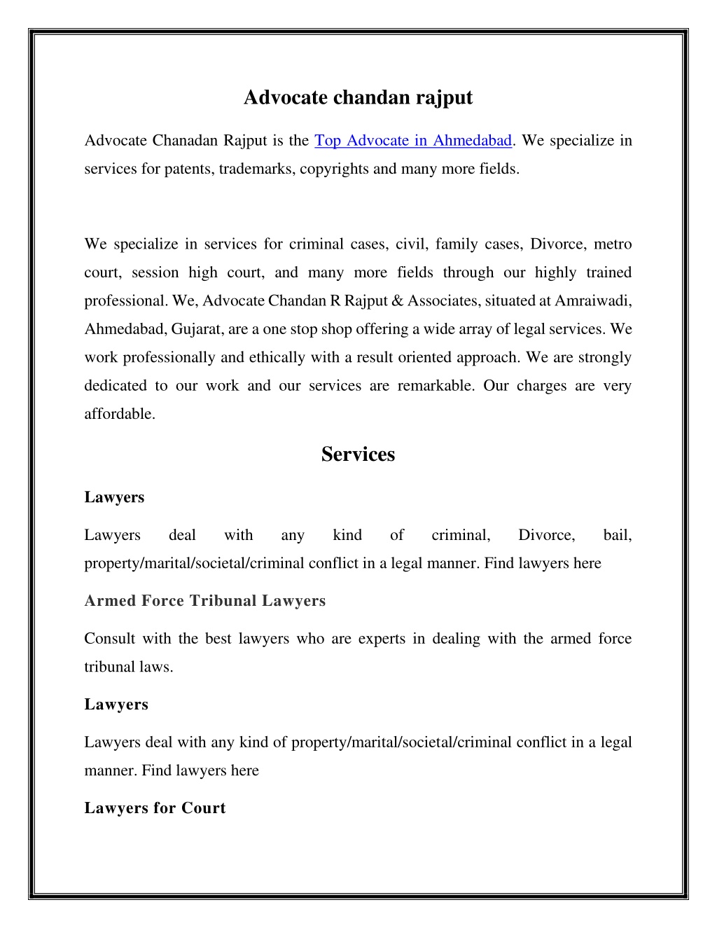 PPT - Advocate chandan rajput PowerPoint Presentation, free download ...
