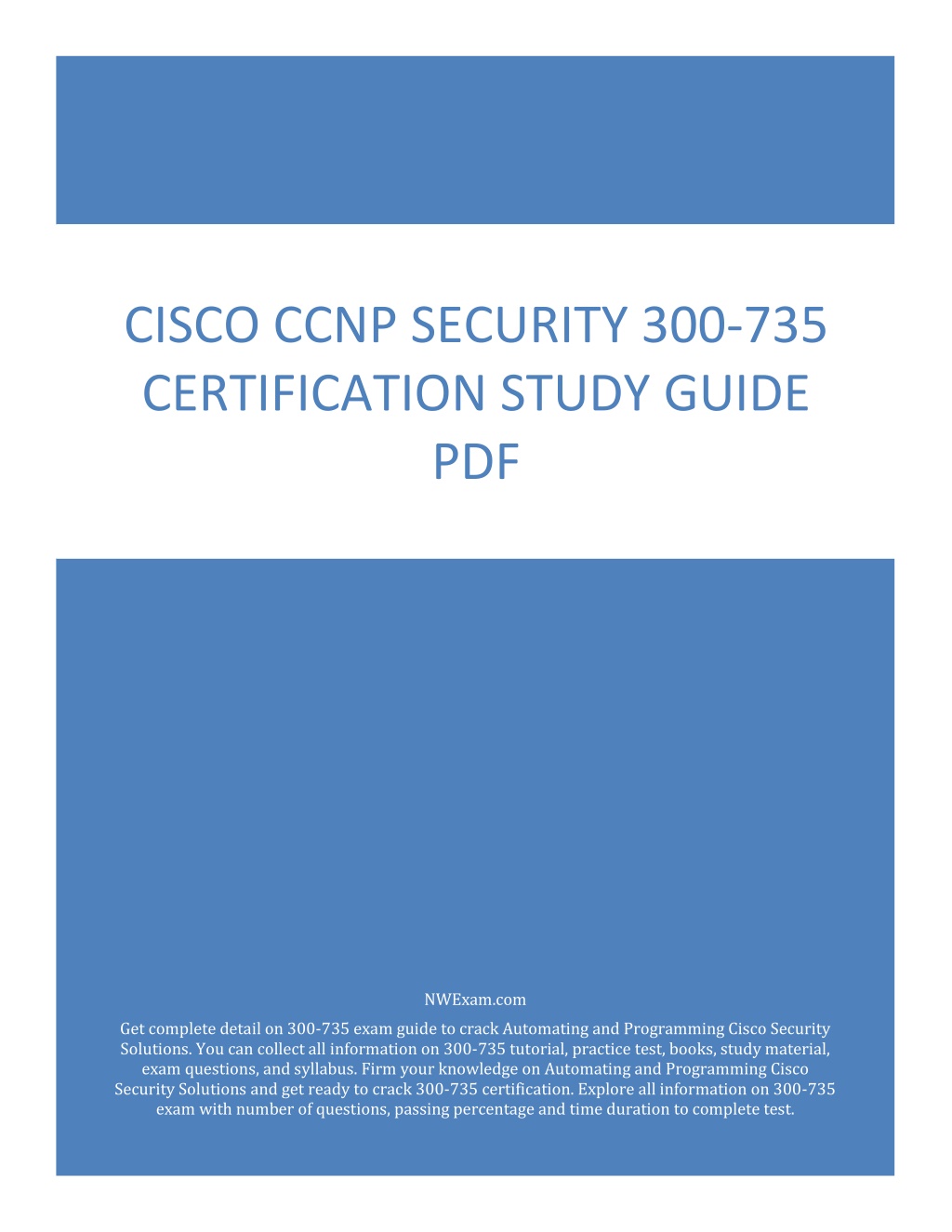 PPT - Cisco CCNP Security 300-735 Certification Study Guide PDF PowerPoint Presentation - ID ...