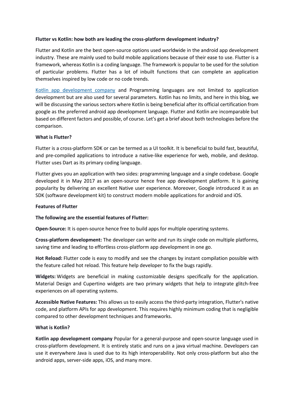 PPT - Flutter vs Kotlin how both are leading the cross-platform ...
