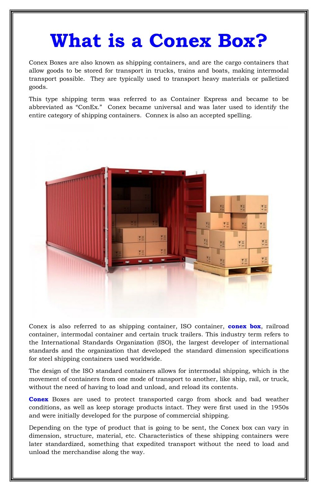 PPT - What is a Conex Box PowerPoint Presentation, free download - ID ...