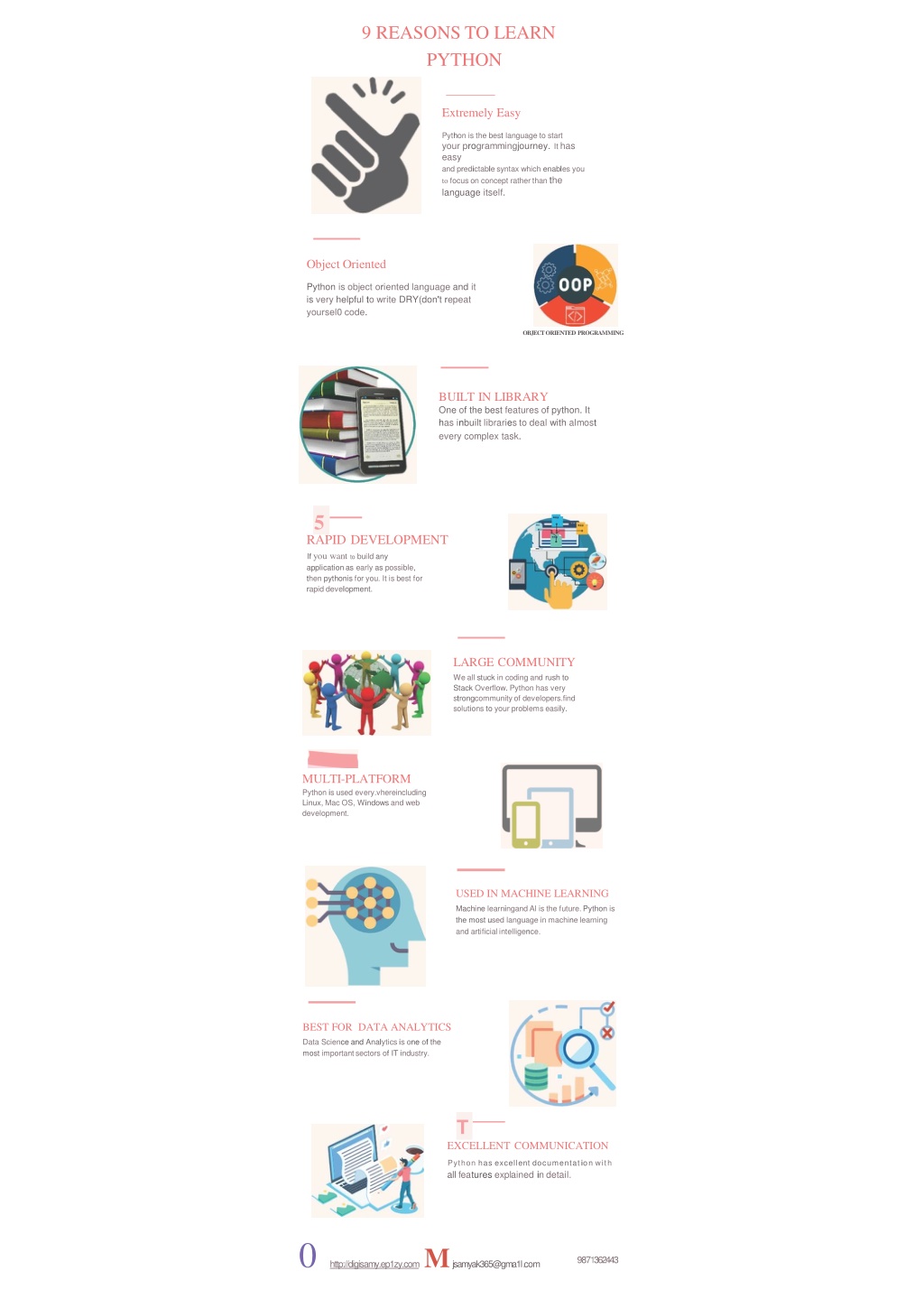 PPT - 9 Reasons to learn python PowerPoint Presentation, free download ...