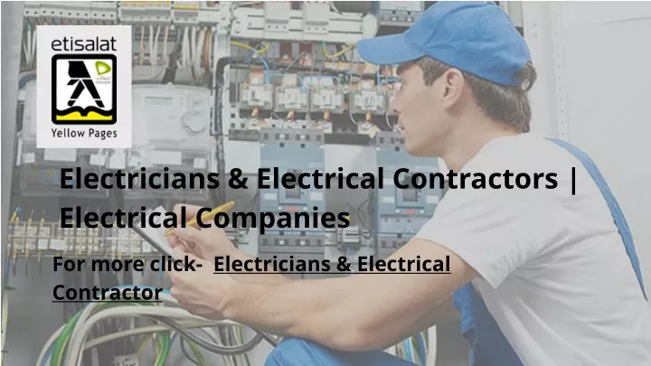 PPT - Electricians & Electrical Contractors | Electrical Companies ...