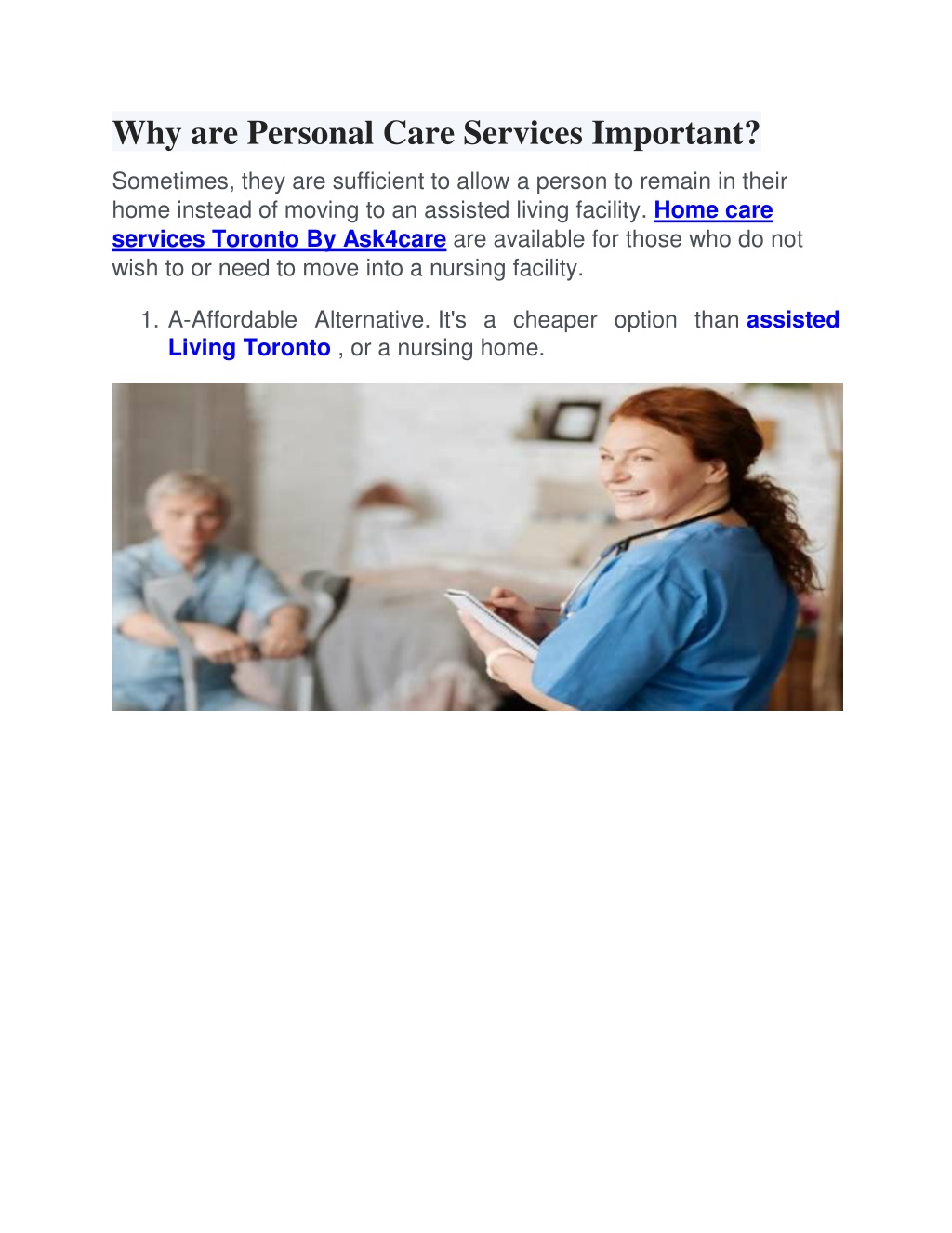 PPT - Why are Personal Care Services Important PowerPoint Presentation ...