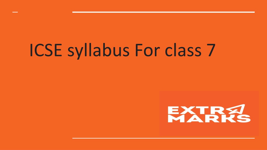 PPT - ICSE syllabus For class 7 PowerPoint Presentation, free download ...