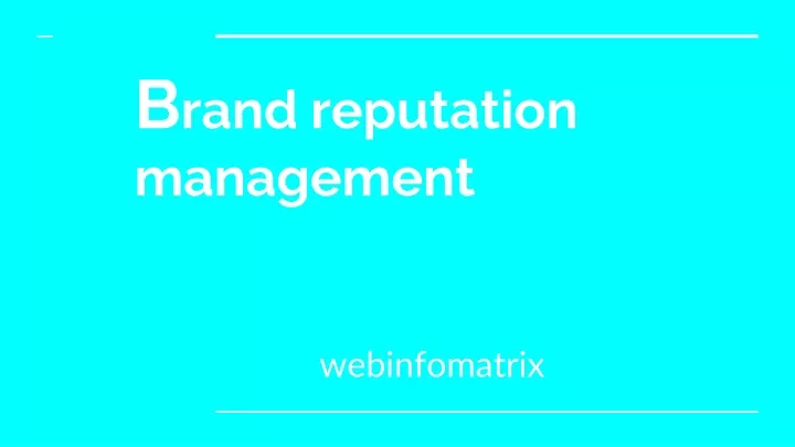 PPT - brand reputation PowerPoint Presentation, free download - ID:11346106