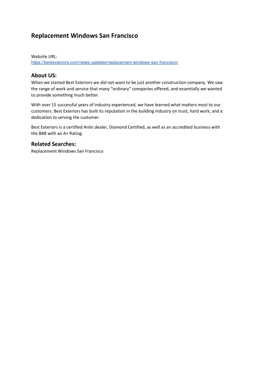 PPT - Replacement Windows San Francisco PowerPoint Presentation, free ...