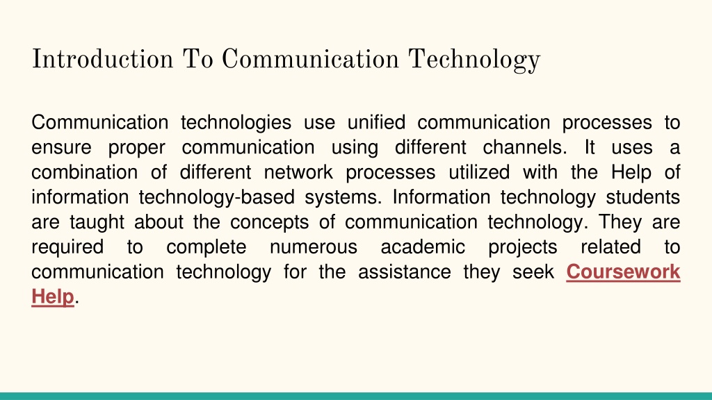 PPT - Introduction To Communication Technology PowerPoint Presentation ...