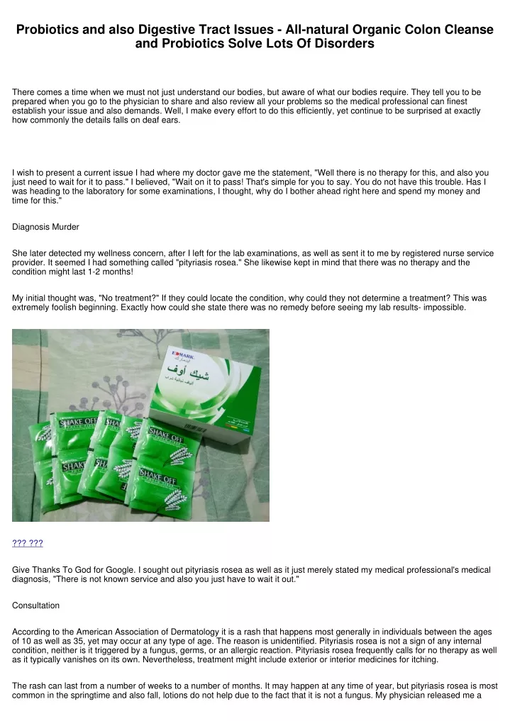 PPT - Probiotics as well as Digestive Tract Problems - Natural Herbal ...
