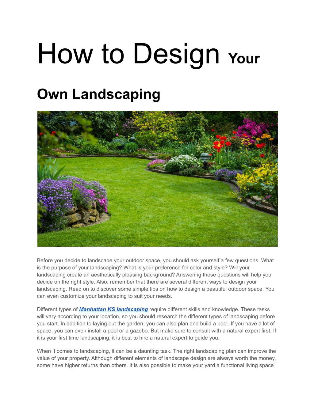 PPT - How to Design Your Own Landscaping PowerPoint Presentation, free ...