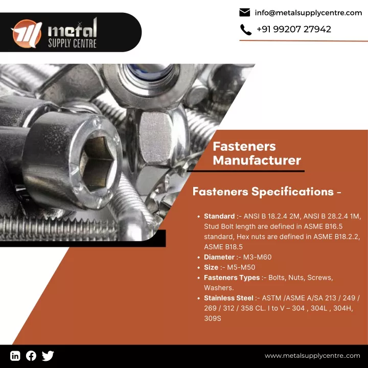 PPT - Fasteners | Stainless Steel Screw | Stainless Steel 301LN Sheet ...