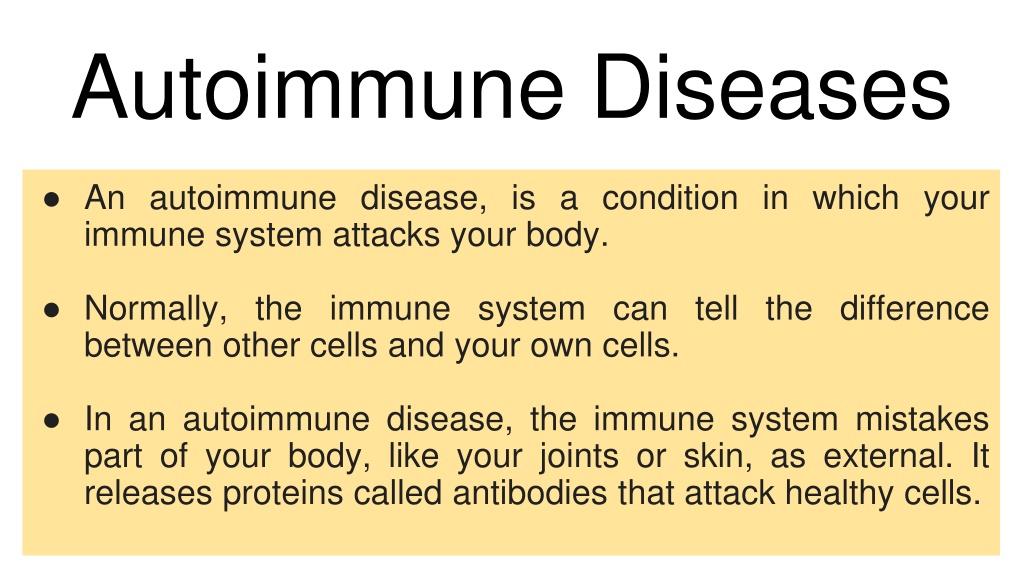 PPT - Autoimmune Diseases PowerPoint Presentation, free download - ID ...