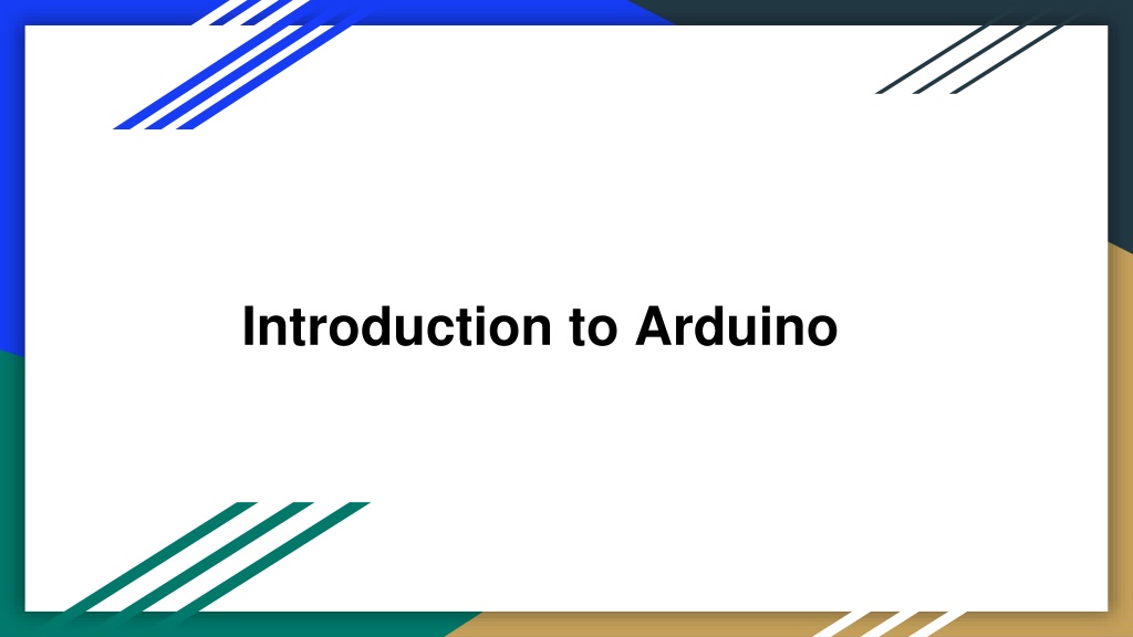 PPT - Introduction to Arduino PowerPoint Presentation, free download ...