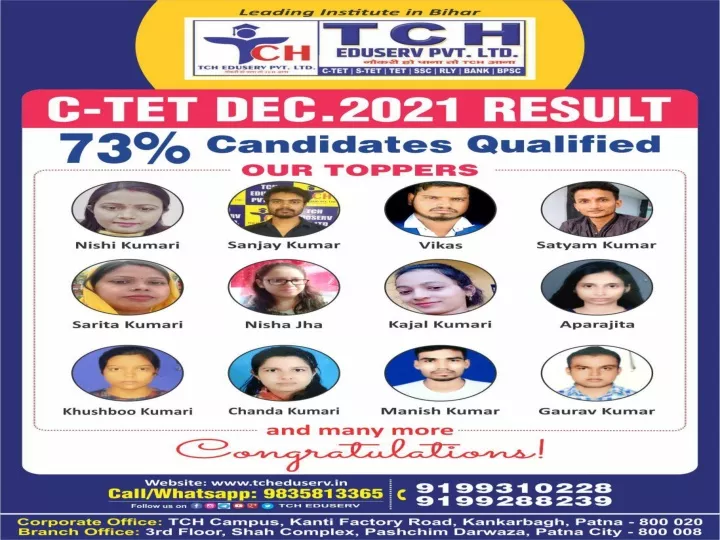 PPT - TCH EDUSERV Best CTET and SSC Coaching in Kankarbagh, Patna ...