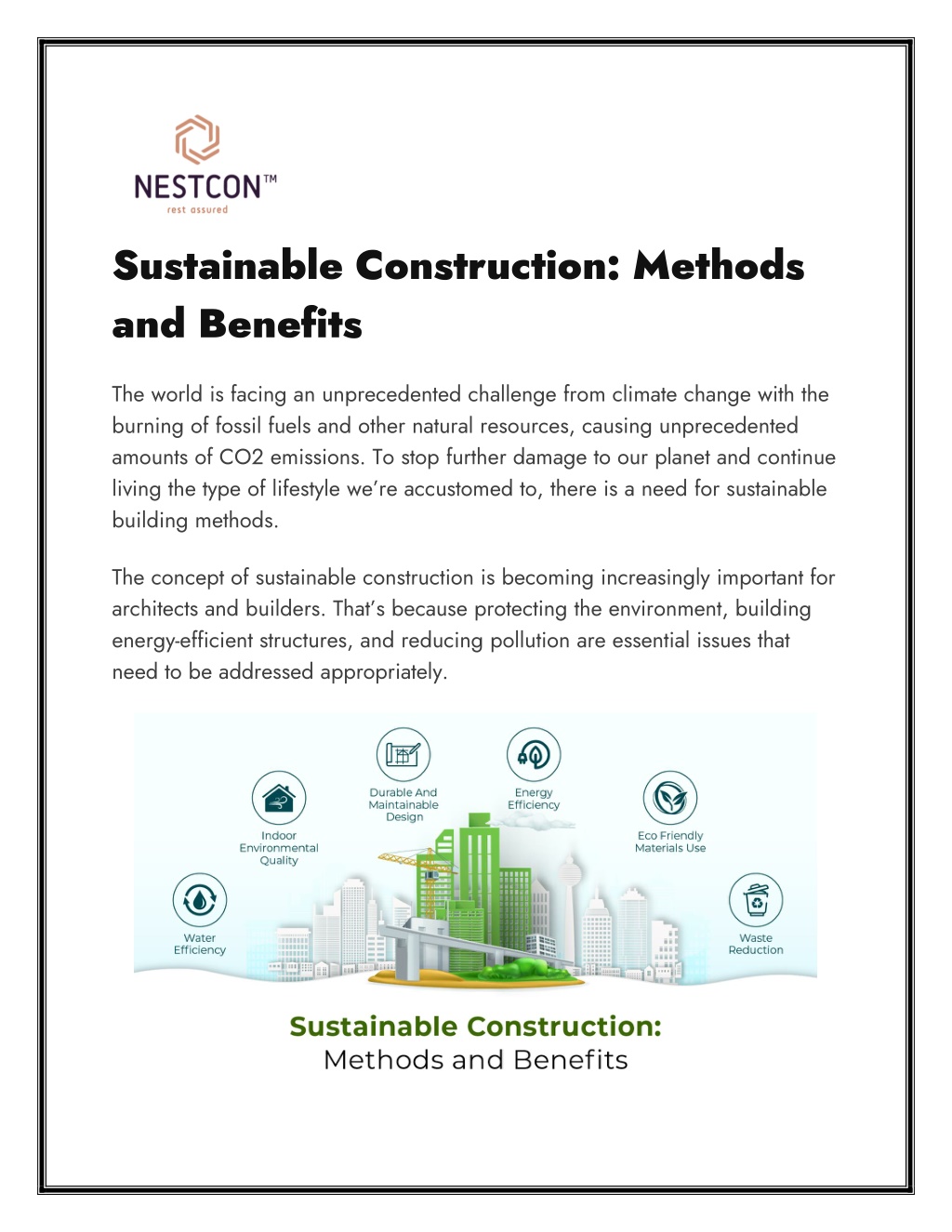 PPT - Sustainable Construction Methods and Benefits PowerPoint ...