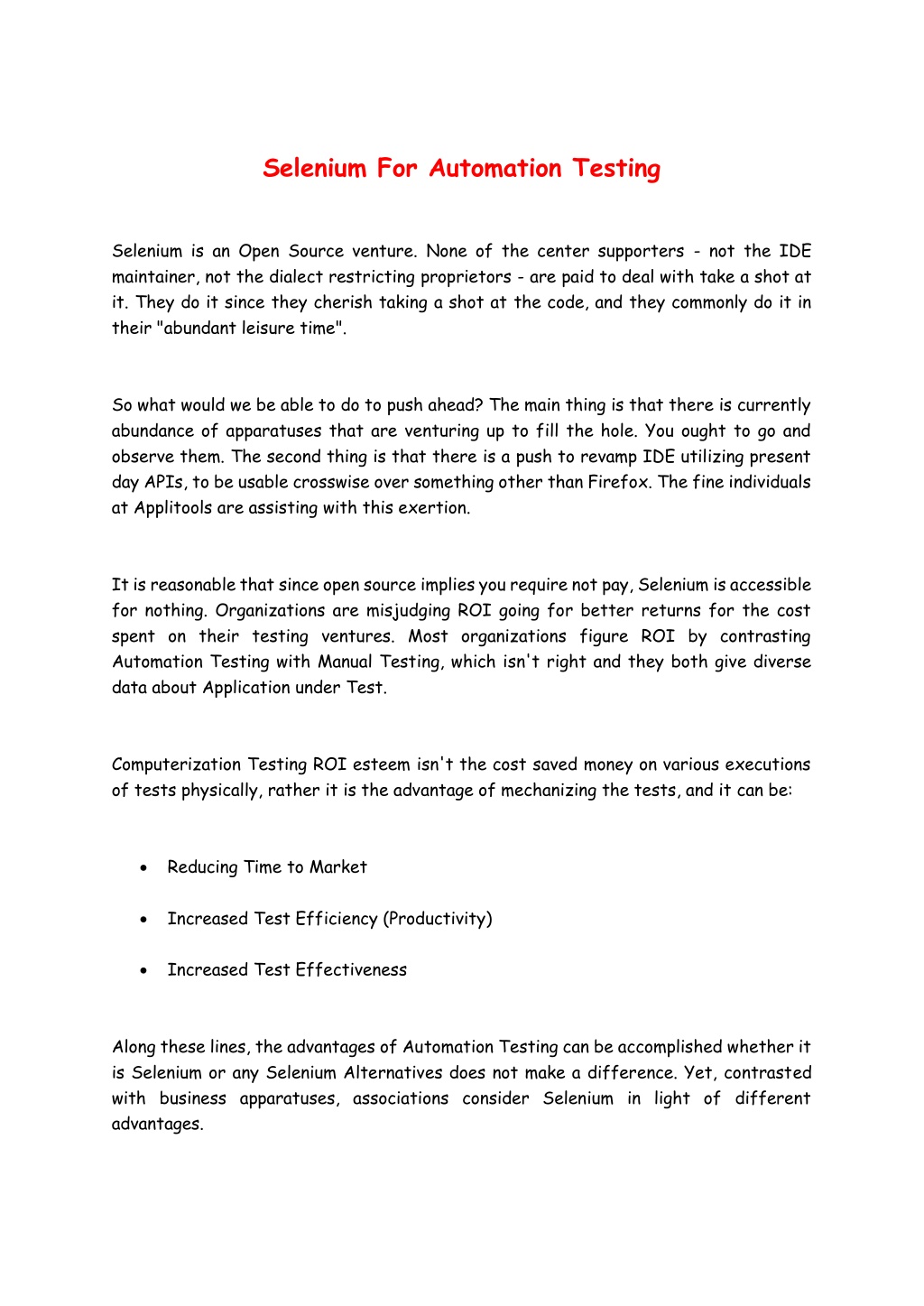 PPT - Selenium For Automation Testing PowerPoint Presentation, free ...