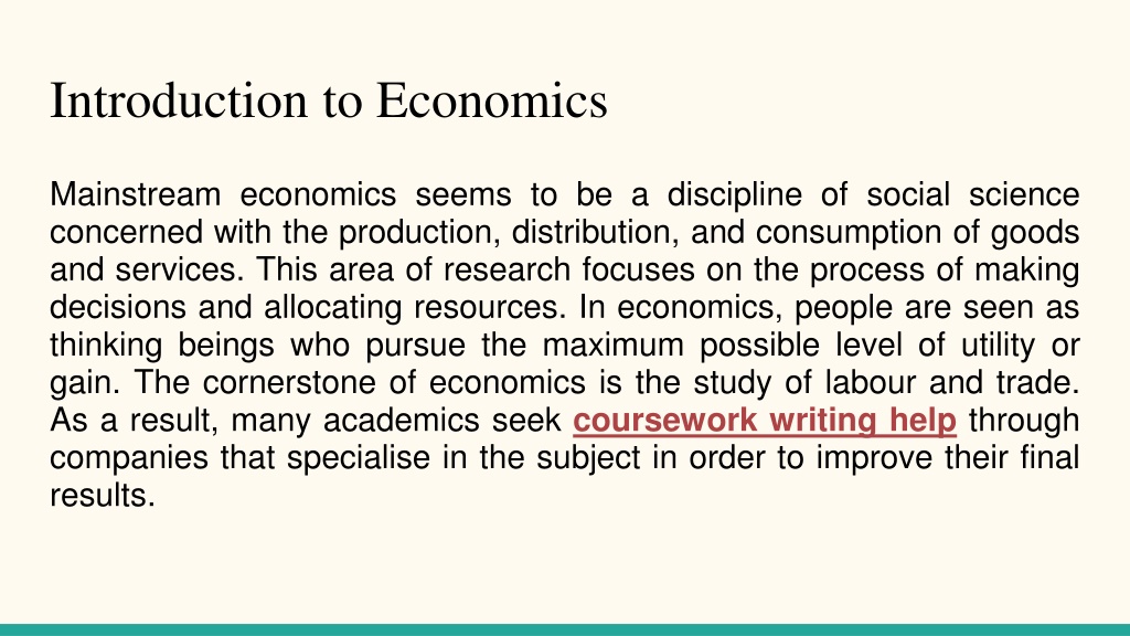 PPT - Introduction to Economics PowerPoint Presentation, free download ...
