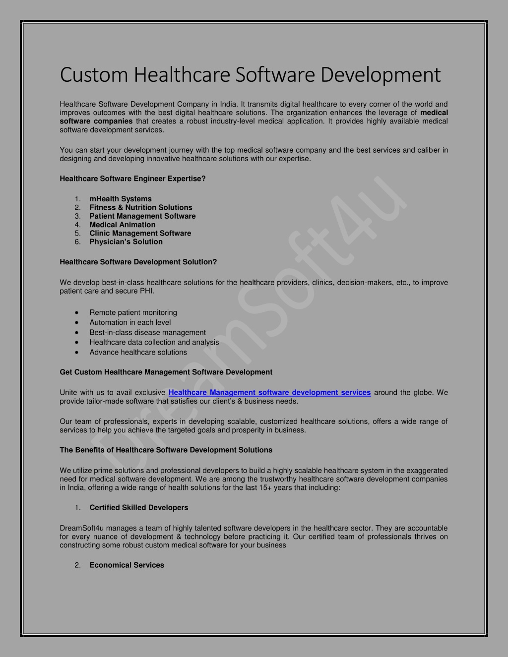 PPT - Custom Healthcare Software Development in India PowerPoint Presentation - ID:11384242