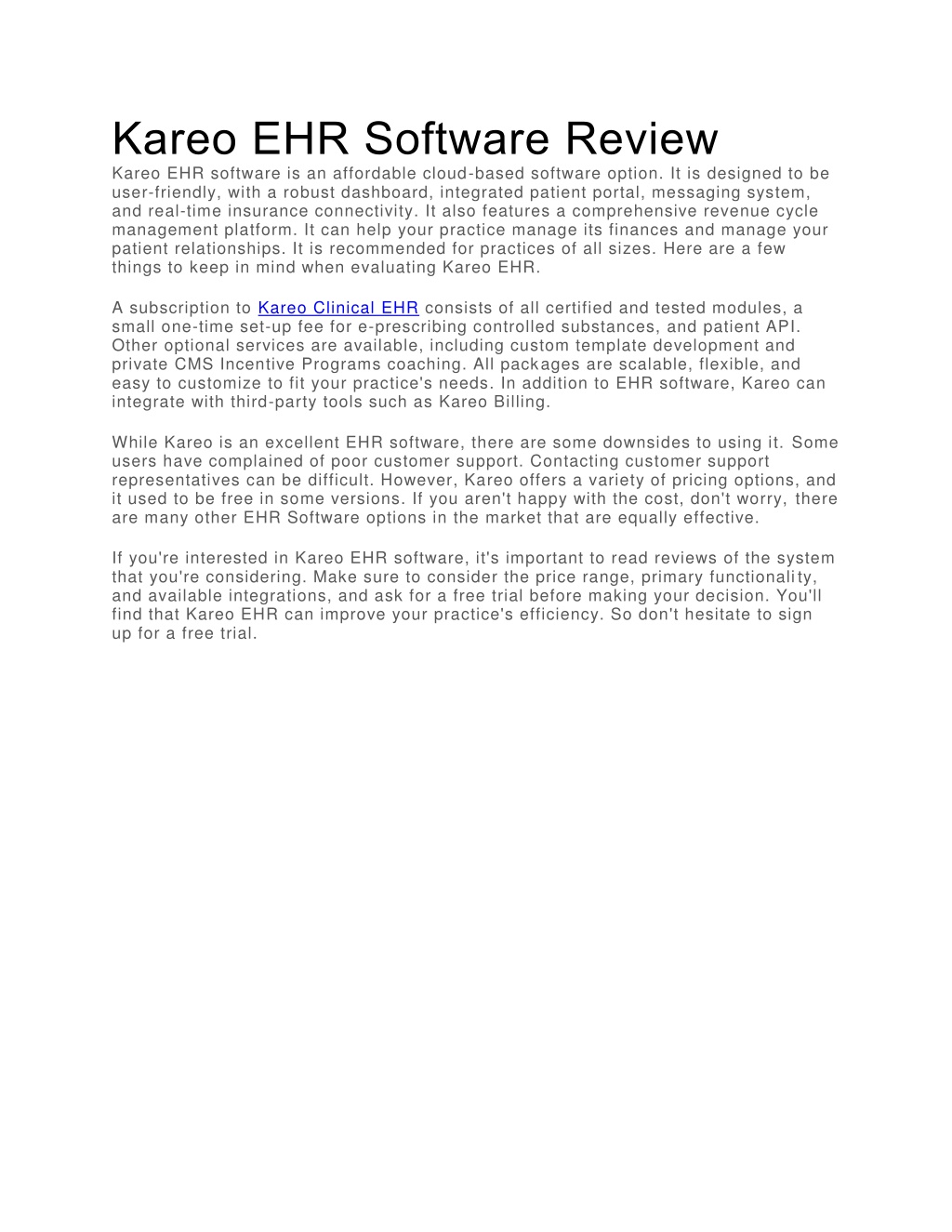 PPT - Kareo EHR Software Review PowerPoint Presentation, free download ...