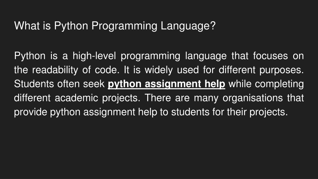 PPT - What is Python Programming Language PowerPoint Presentation, free ...