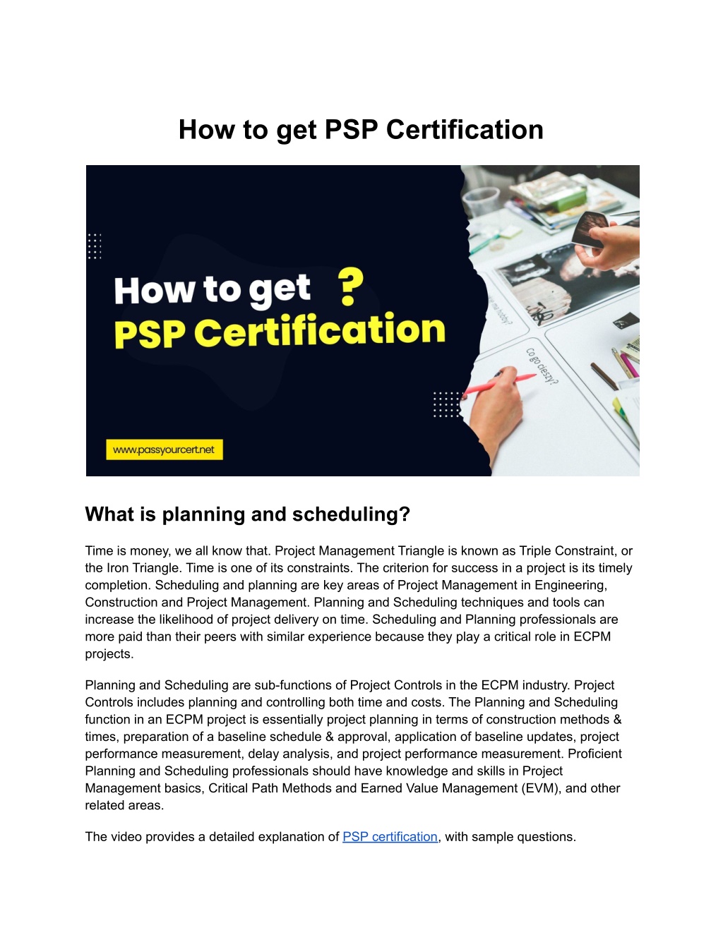 PPT - How to get PSP Certification PowerPoint Presentation, free ...