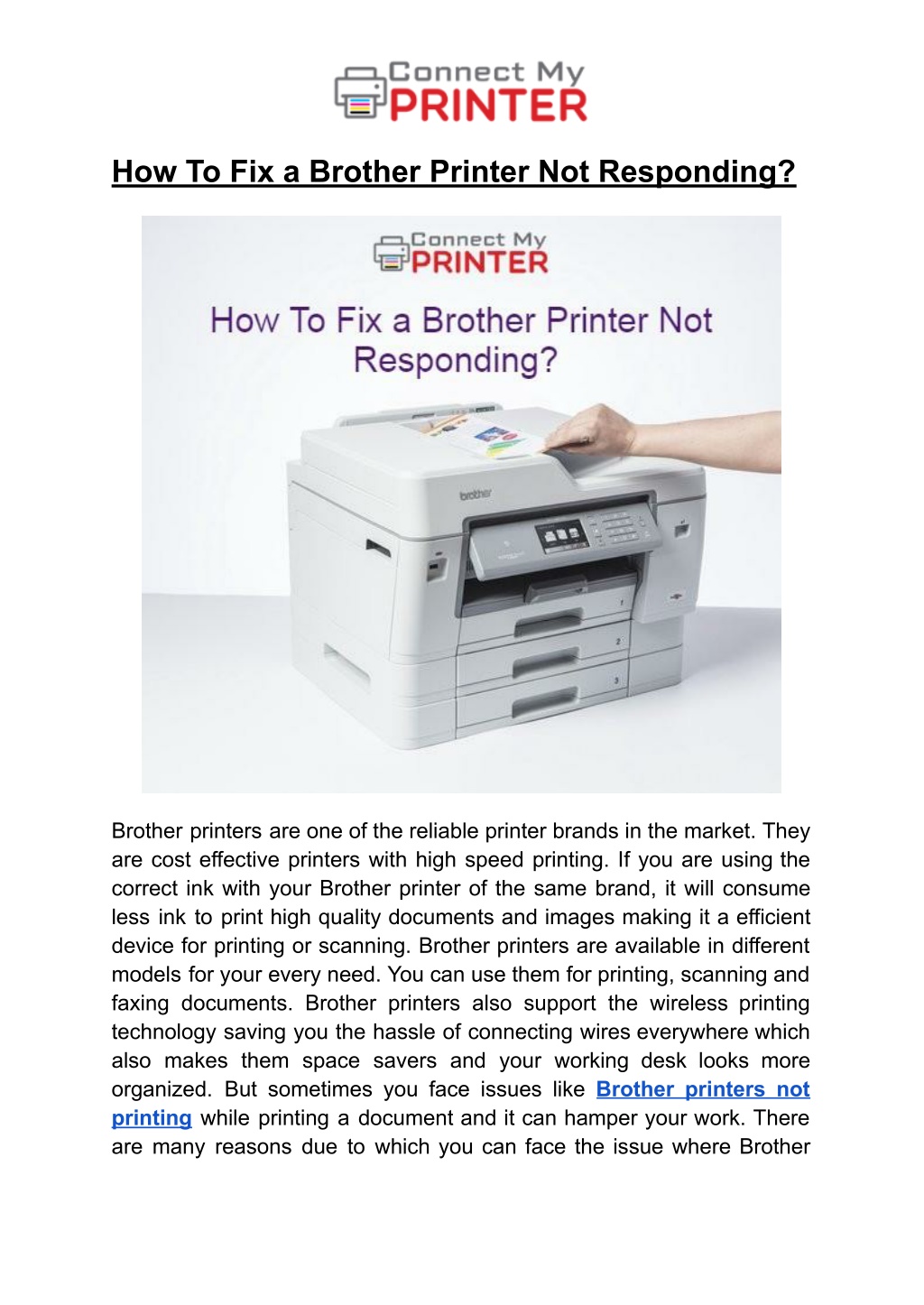 PPT - How To Fix a Brother Printer Not Responding PowerPoint ...