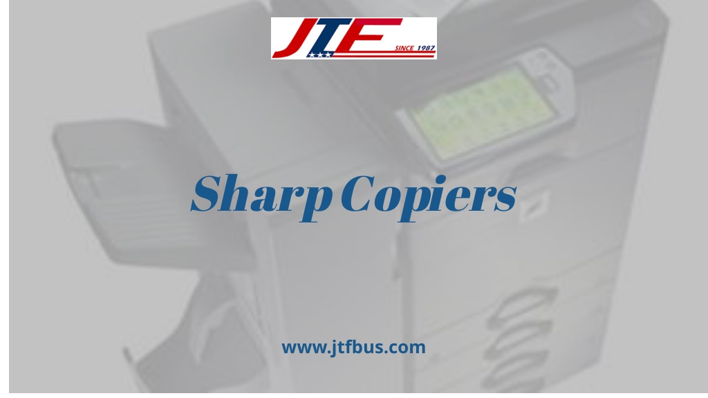 PPT - Sharp Copiers- The New Generation Color Copier! PowerPoint ...