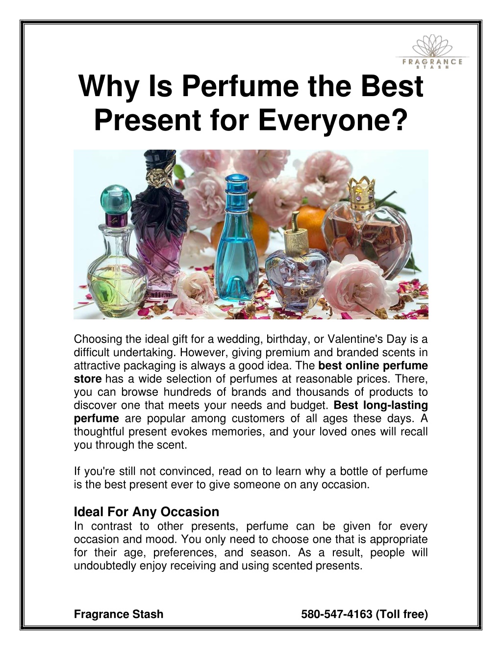 PPT - Why Is Perfume the Best Present for Everyone PowerPoint ...