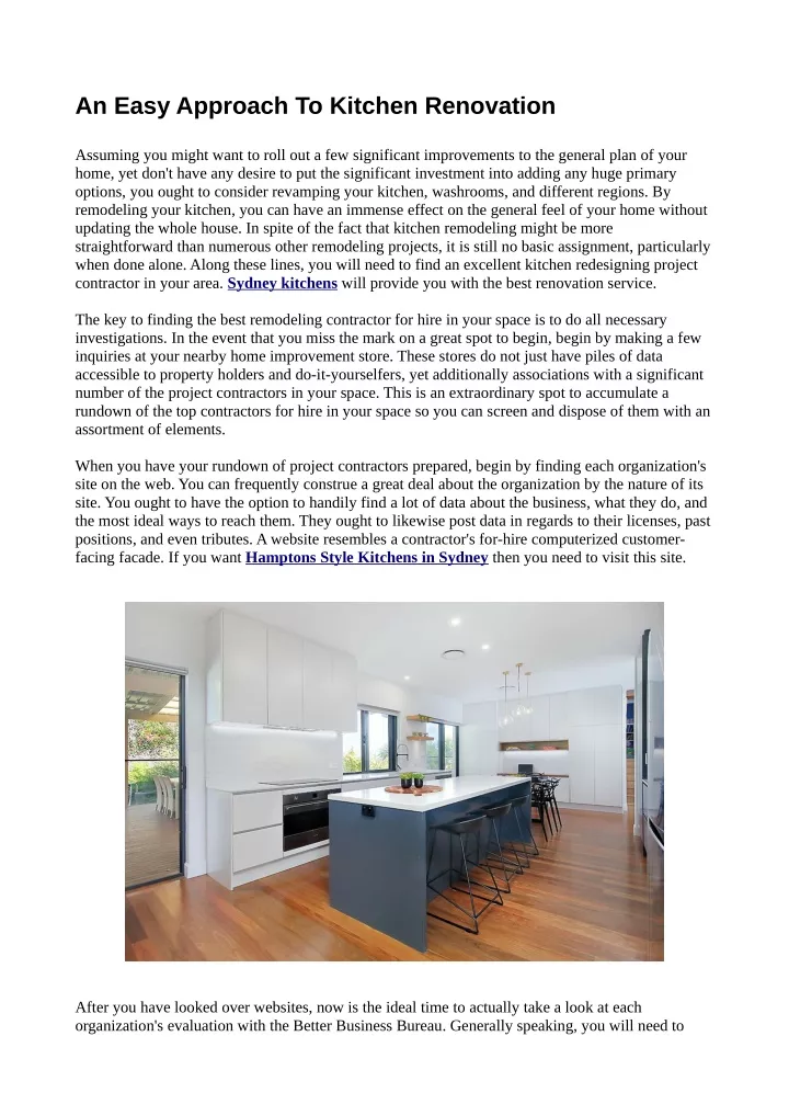 PPT - An Easy Approach To Kitchen Renovation PowerPoint Presentation ...