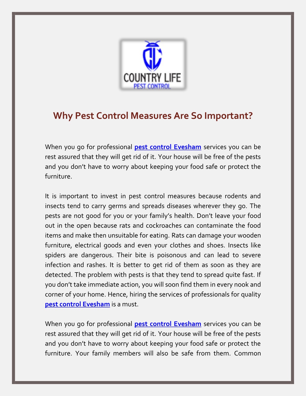 PPT - Why Pest Control Measures Are So Important PowerPoint ...