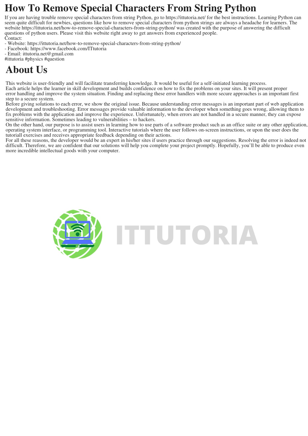 PPT - Remove-Special-Characters-From-String-Python PowerPoint Presentation - ID:11400910