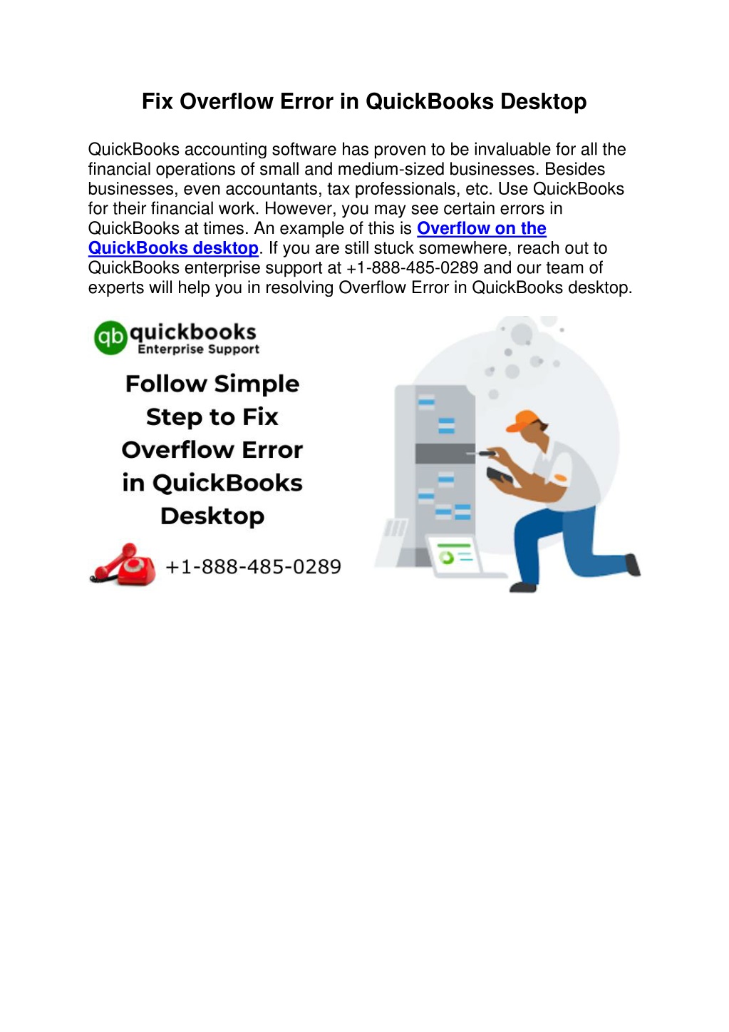 PPT - Fix Overflow Error in QuickBooks Desktop PowerPoint Presentation ...
