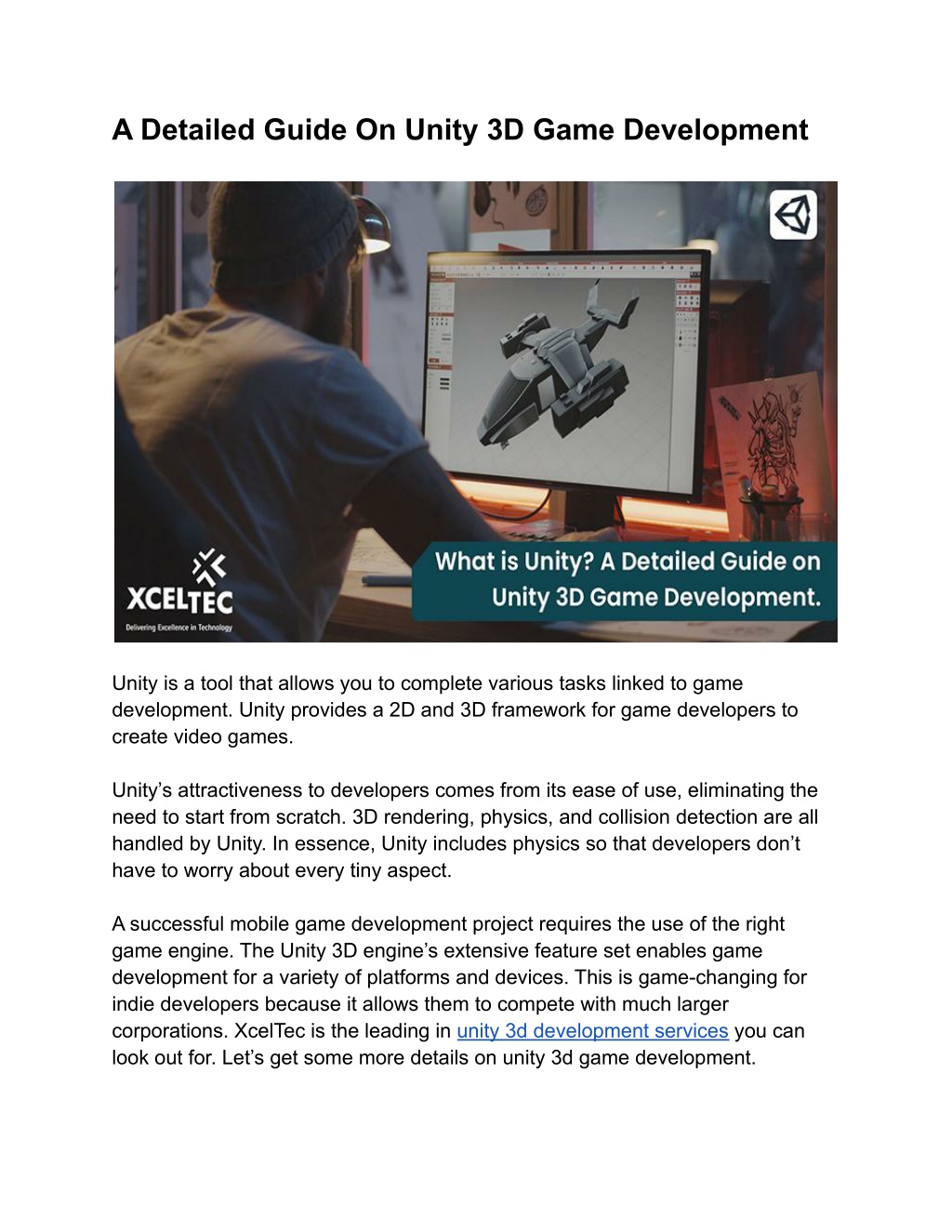 PPT - A Detailed Guide On Unity 3D Game Development PowerPoint ...