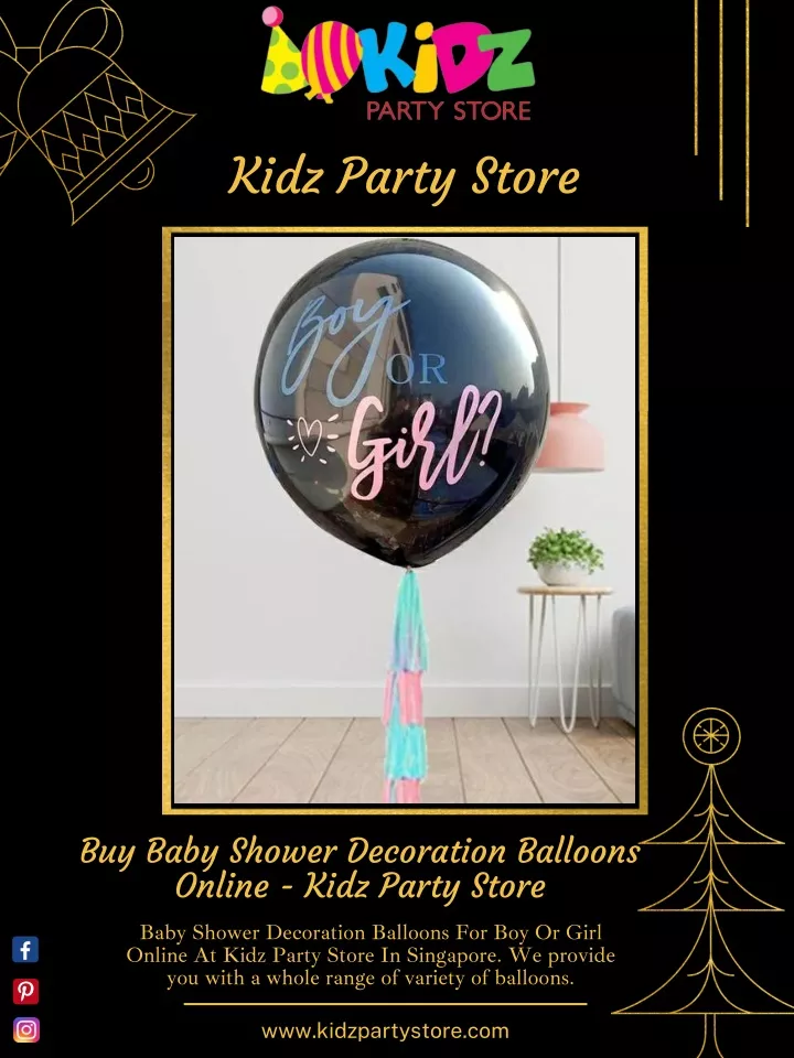 PPT - Buy Baby Shower Decoration Balloons Online - Kidz Party Store ...