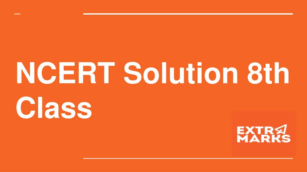 PPT - NCERT Solution 8th Class PowerPoint Presentation, free download ...
